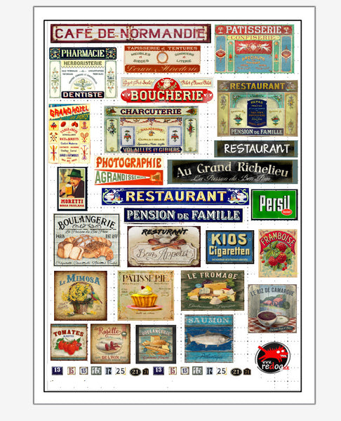 1/35 Print - WWII French commercial signs -P7 – redoguk